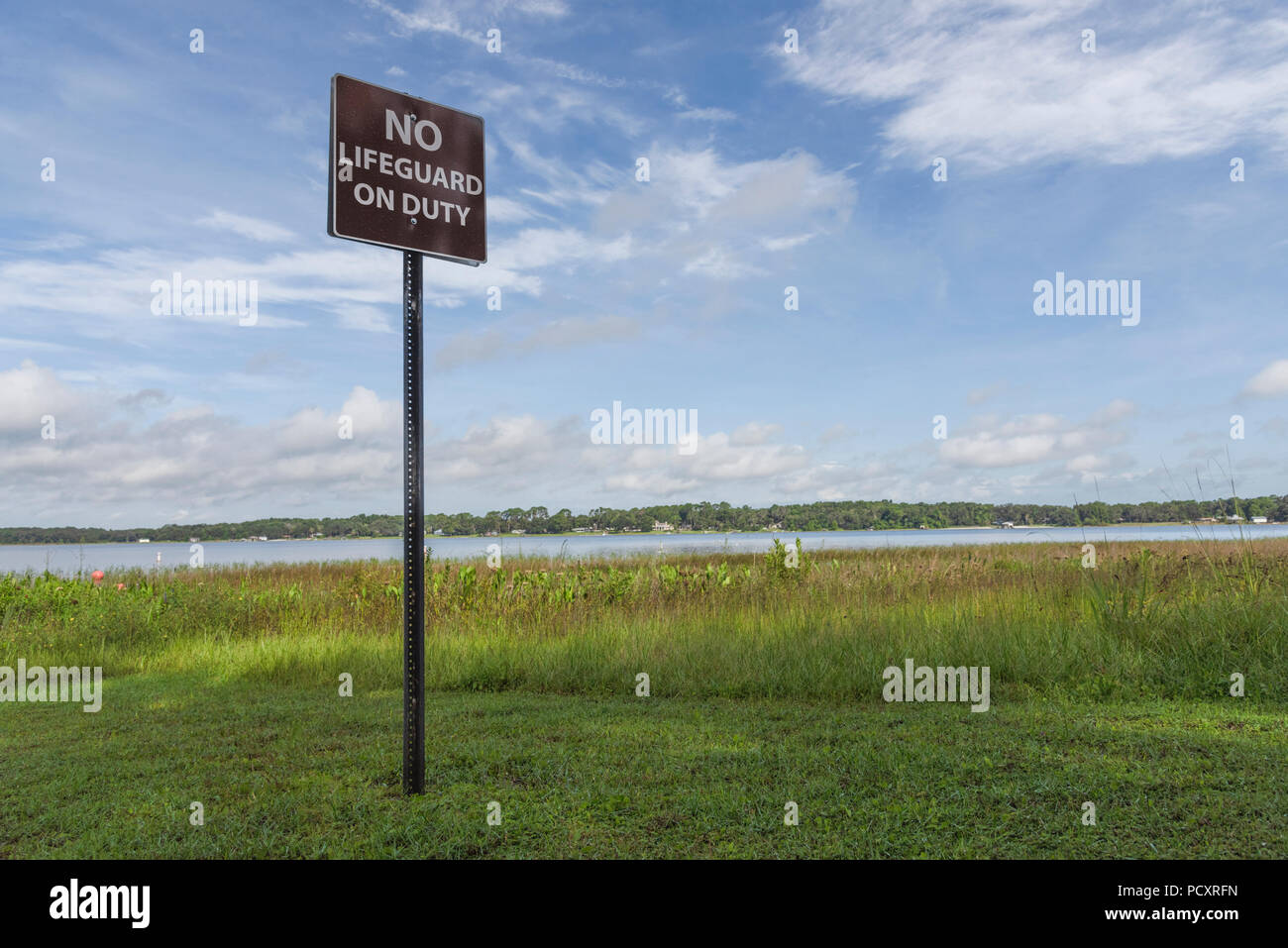 Warning sign on florida hi-res stock photography and images - Alamy
