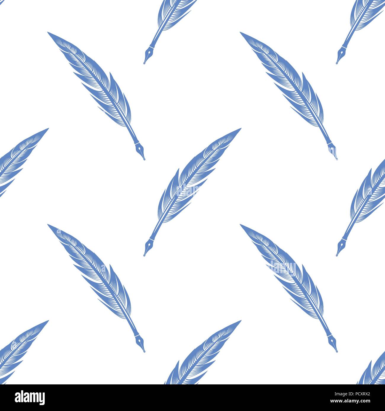 Blue plumage feathers Stock Vector Images - Alamy