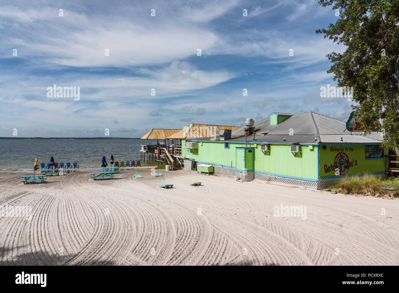Gator Joe's Beach, Bar and Grill Ocklawaha, Florida US Stock Photo - Alamy
