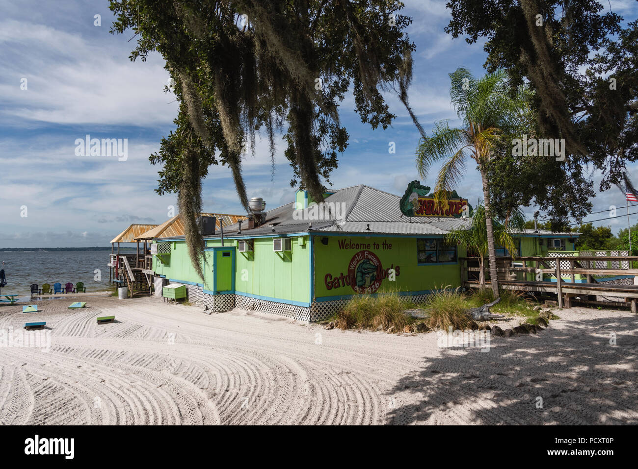 Gator Joe's Beach, Bar and Grill Ocklawaha, Florida US Stock Photo - Alamy