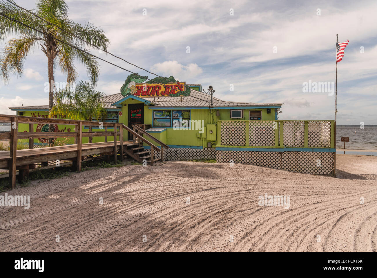 Gator Joe's Beach, Bar and Grill Ocklawaha, Florida US Stock Photo - Alamy