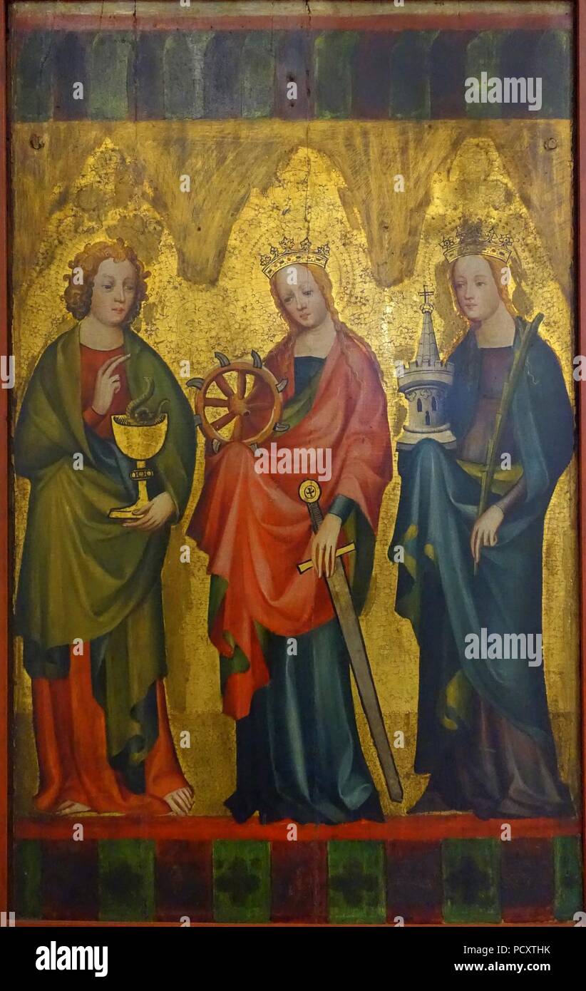 Altarpiece panels with saints, 2 of 2, Master of the Loebschen ...