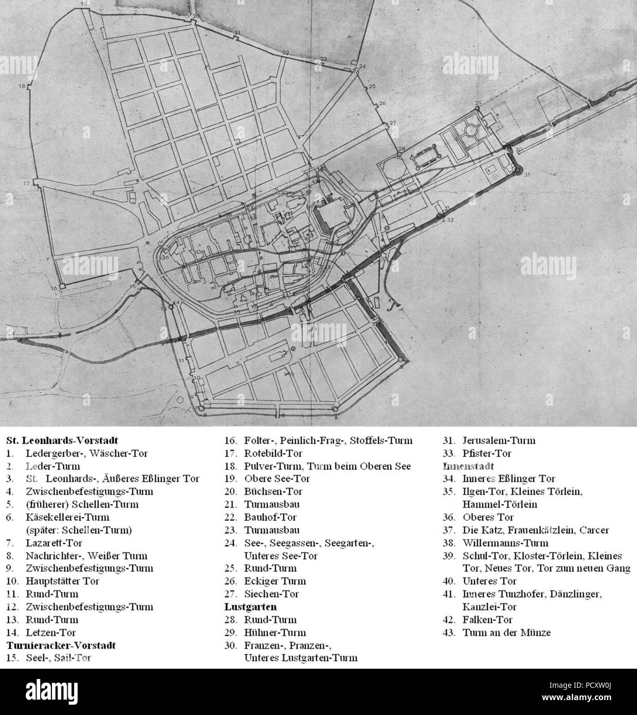 Stuttgart print Black and White Stock Photos & Images - Alamy