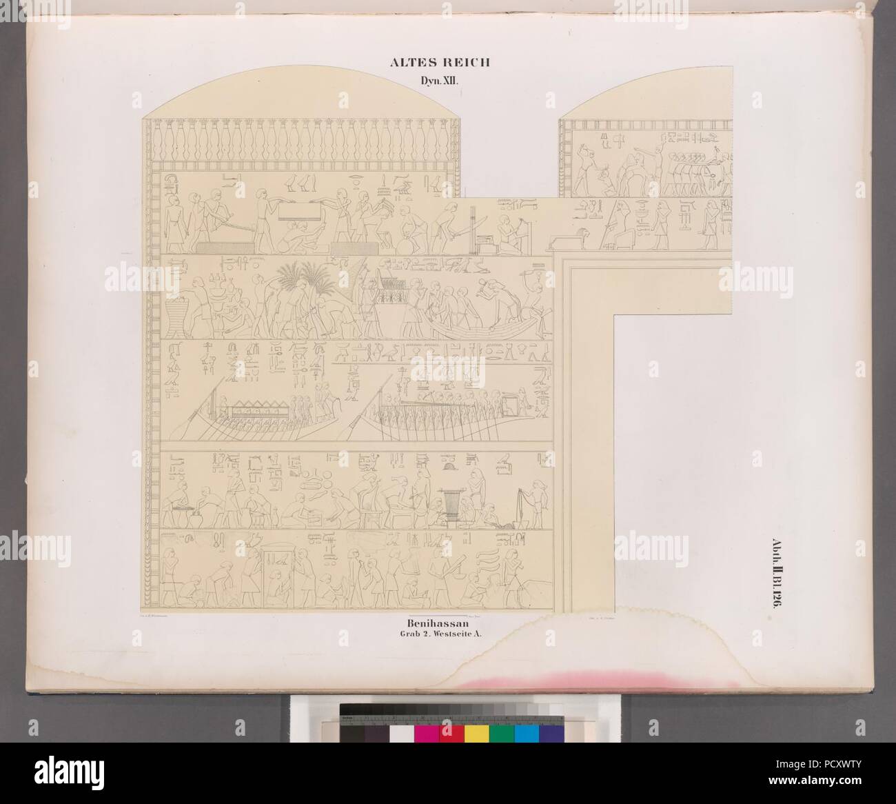 Altes Reich. Dynastie XII. Benihassan (Banî .Hasan Site)- Grab 2 ...