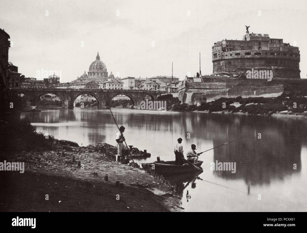 Altobelli und Molins - Der Tiber beim Castel S. Angelo Stock Photo - Alamy