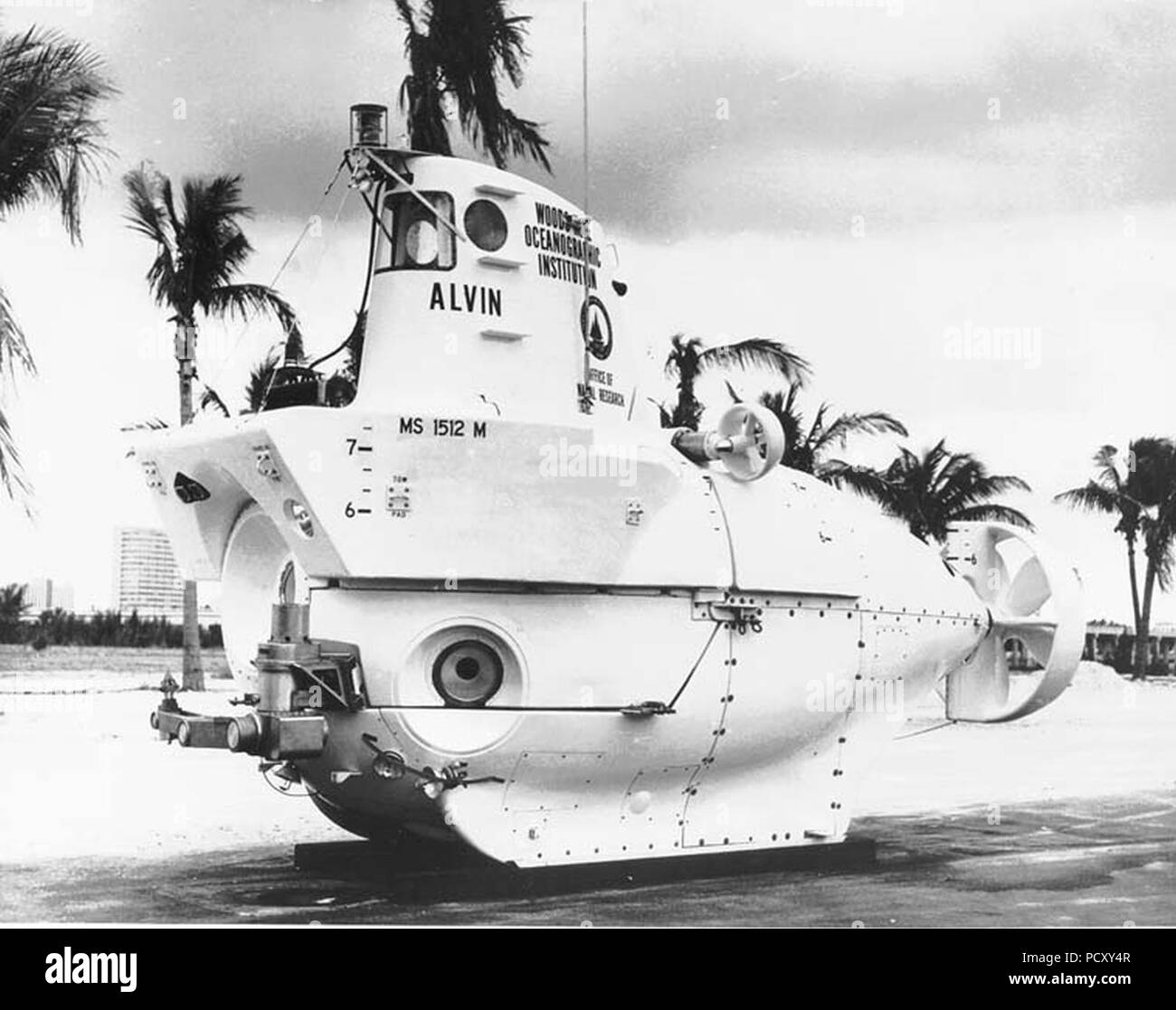 Alvin (DSV-2) port bow view Stock Photo - Alamy