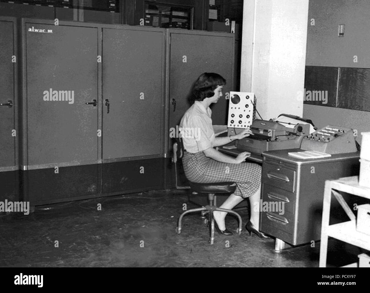 Alwac III computer 1959 Stock Photo - Alamy