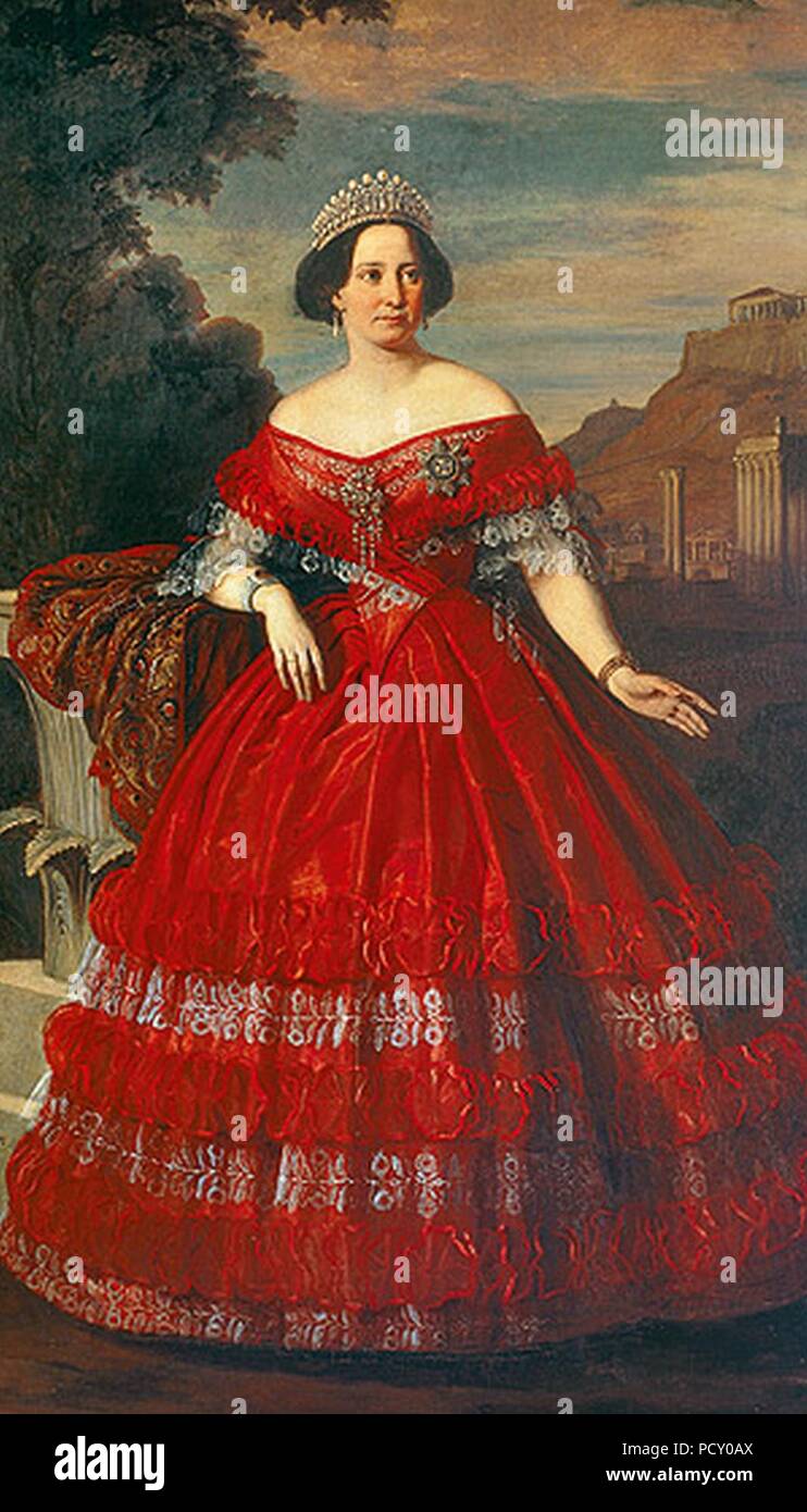 Amalia of Oldenburg queen of Greece Stock Photo - Alamy
