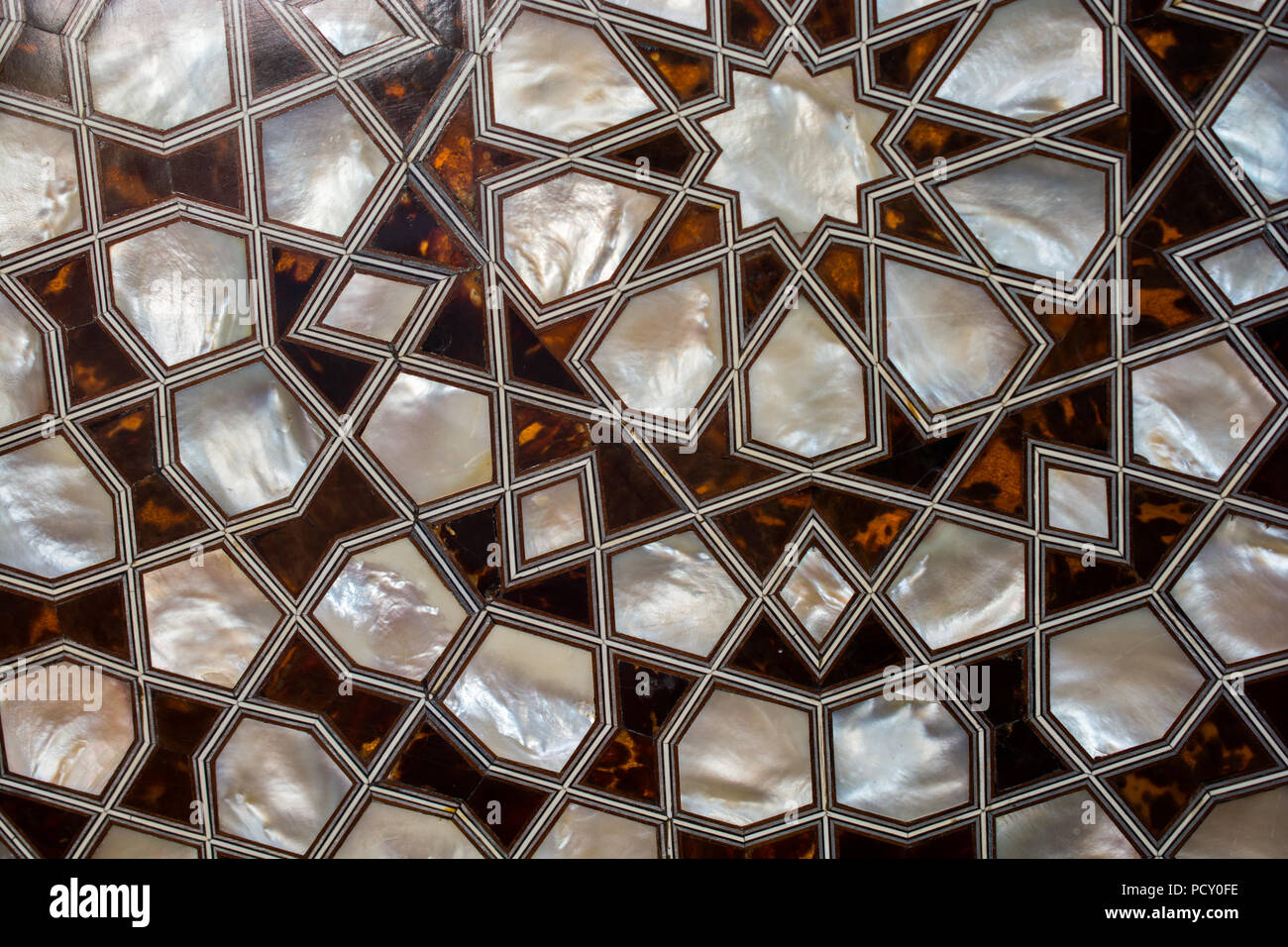 Ottoman art example of Mother of Pearl inlays Stock Photo - Alamy