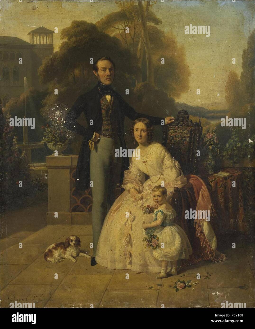 Amaury Duval Family Portrait Stock Photo - Alamy