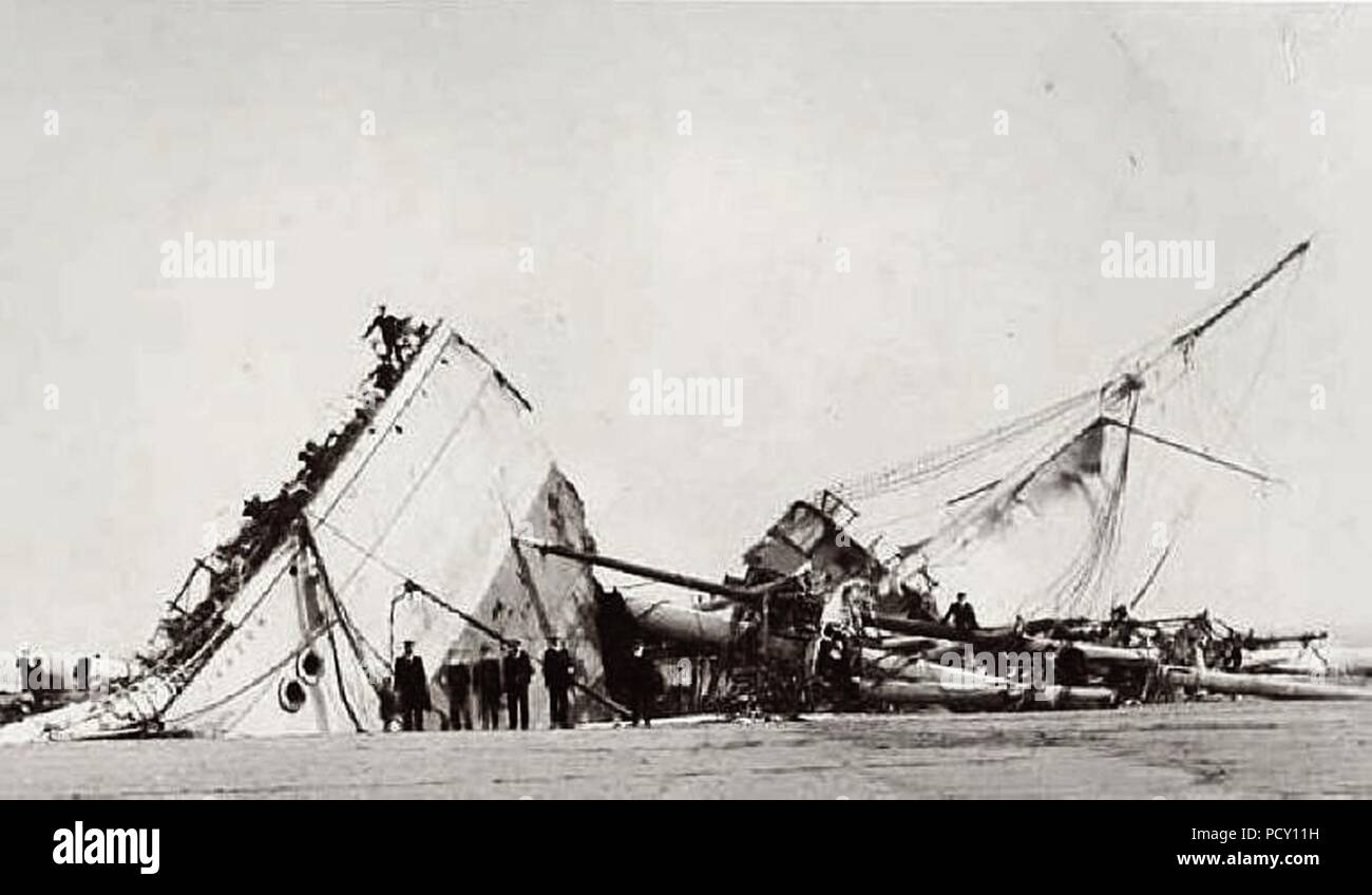 Amazon (ship 1886) Wreck on Port Talbot Stock Photo - Alamy