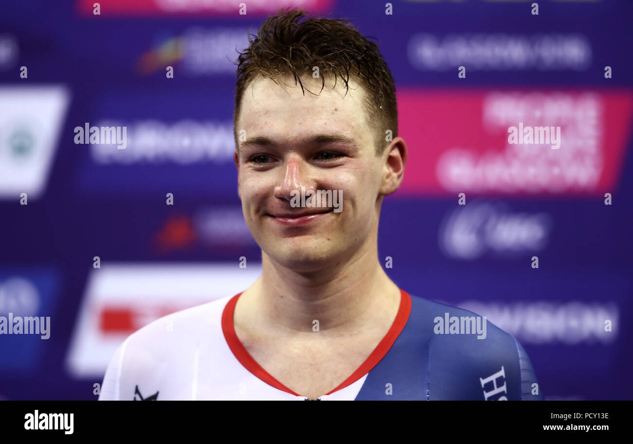 Great Britain's Ethan Hayter celebrates gold in the Men's Omnium during ...