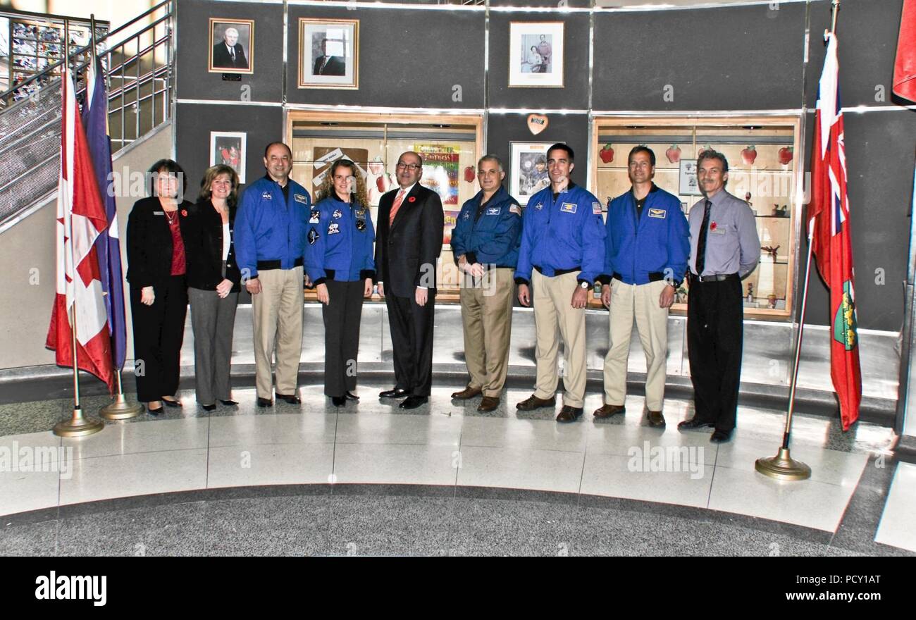 Ambassador Jacobson and the crew of Space Shuttle Mission STS-127 at ...
