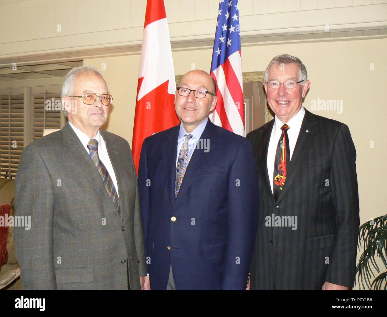 Ambassador Jacobson chats with Red Deer County Mayor Earl Kinsella ...