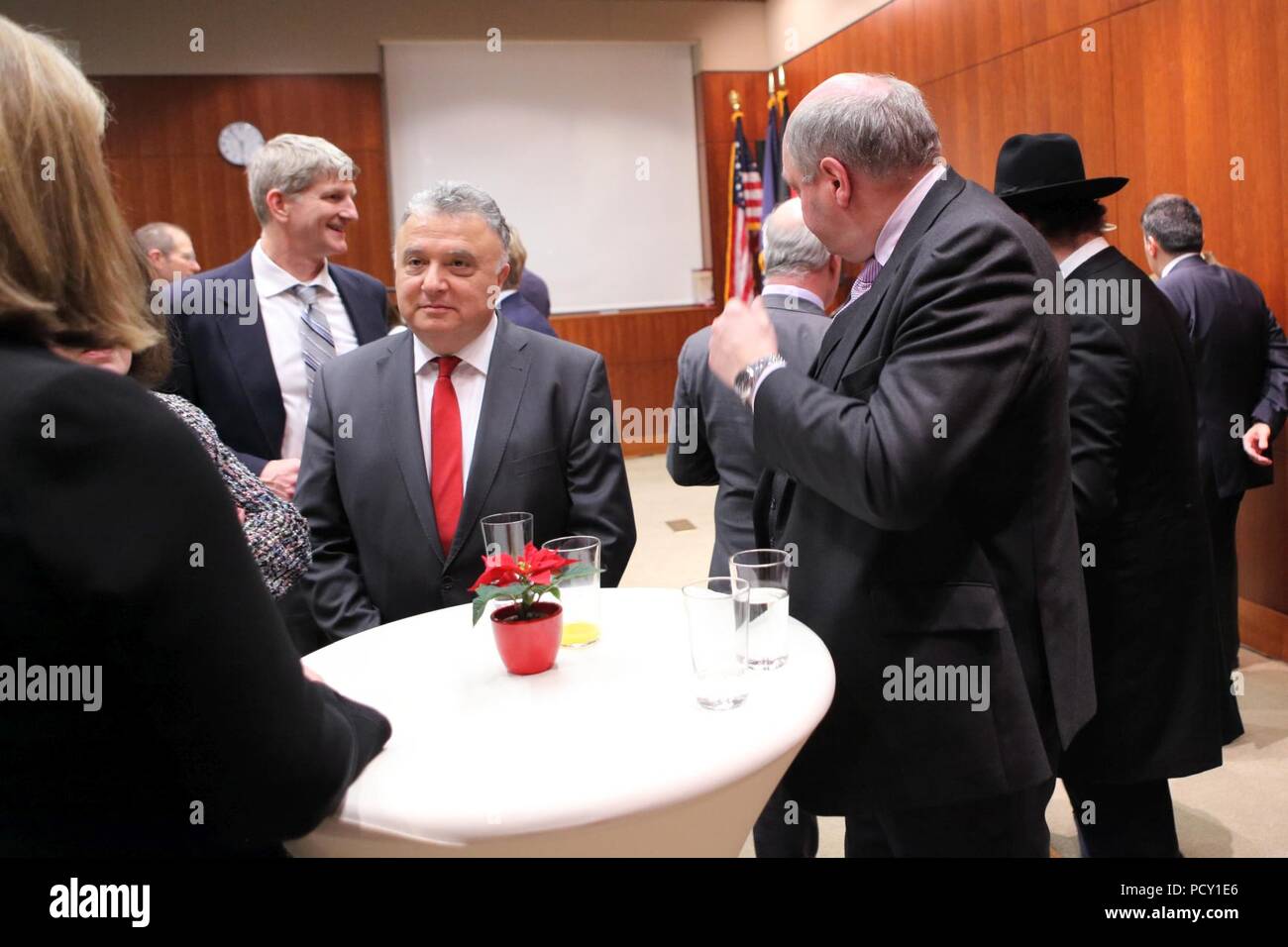 Ambassador of Israel Jeremy Issacharoff with guests Stock Photo - Alamy