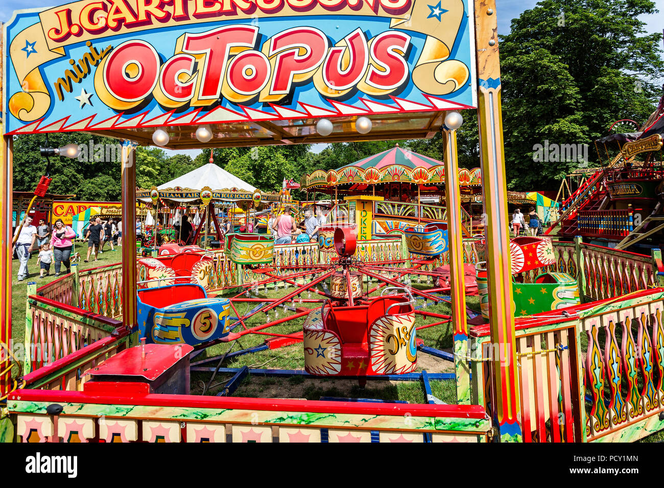 Carters vintage Steam fair at the Royal Victoria Park, Bath, Avon, UK ...