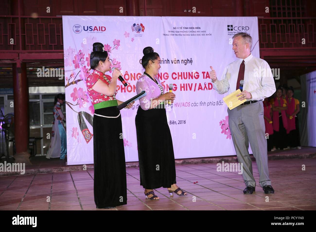 Ambassador Ted Osius‥99s Visit to HIV AIDS Programs in Dien Bien Stock ...