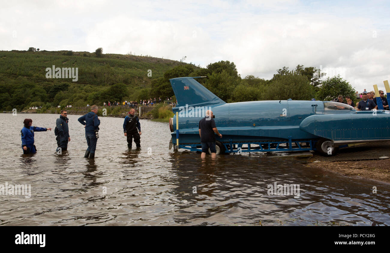 The restored Bluebird K7, which crashed killing Donald Campbell in 1967 ...