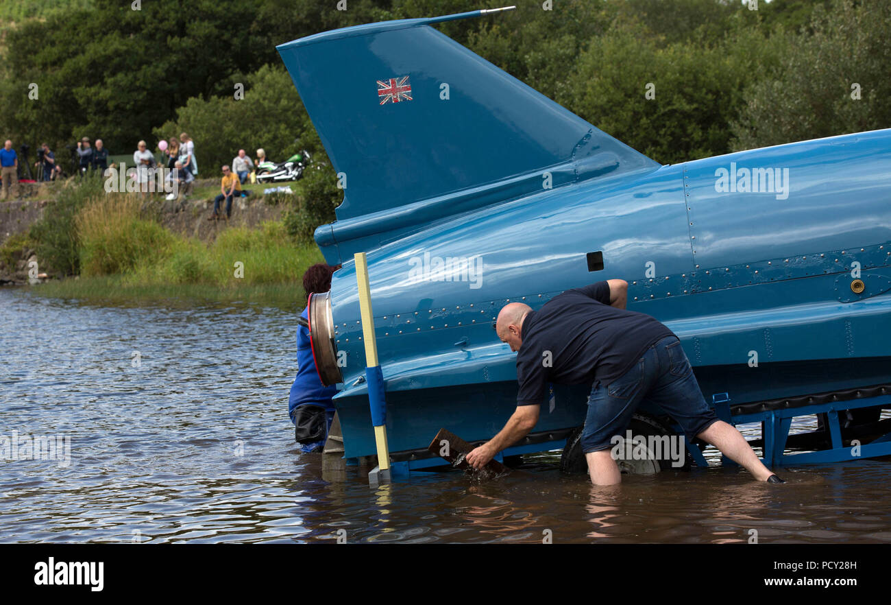 The restored Bluebird K7, which crashed killing Donald Campbell in 1967 ...
