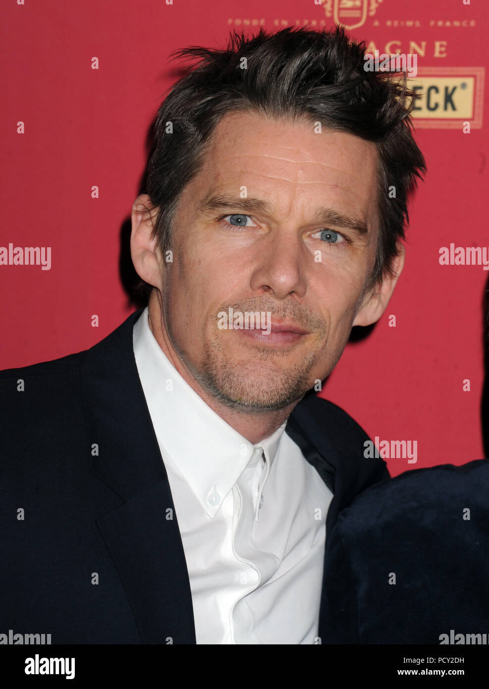 NEW YORK, NY - MARCH 12: Ethan Hawke attends as Champagne Piper ...