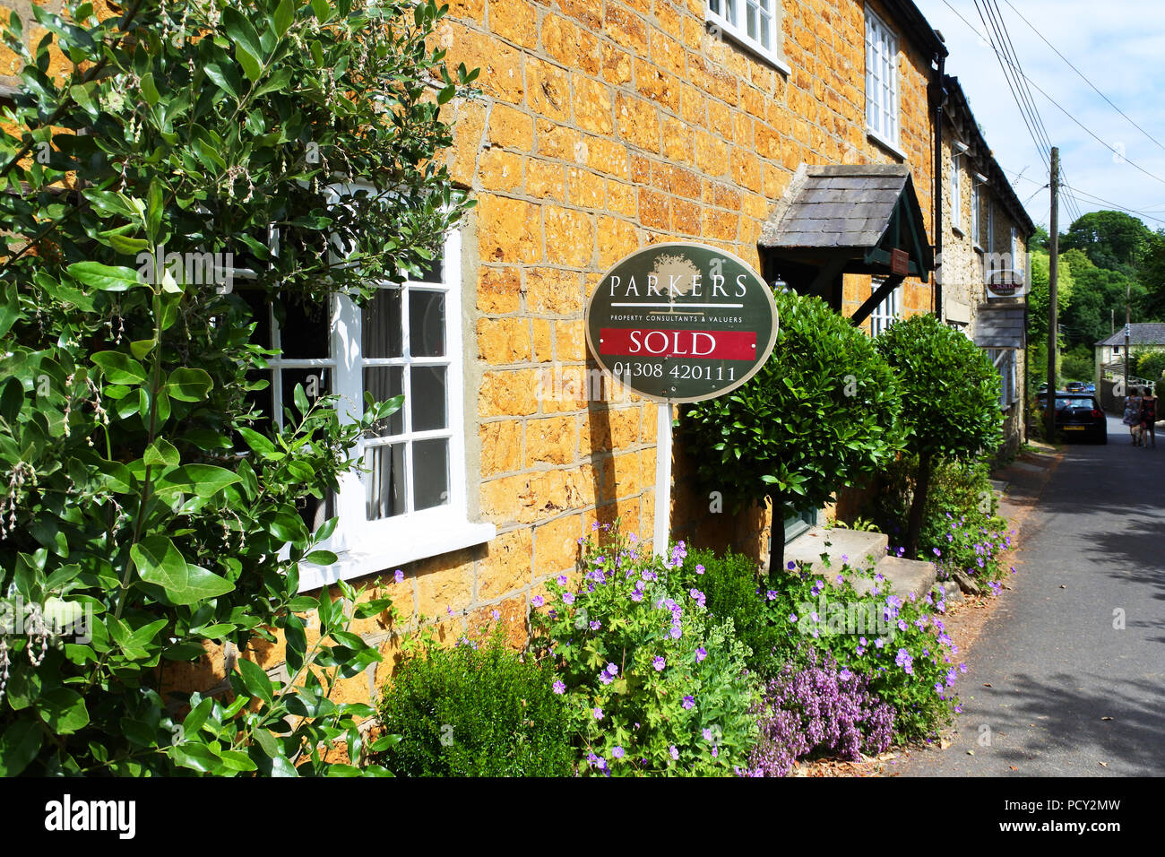 Pretty terraced village cottage which has just been sold, Netherbury ...