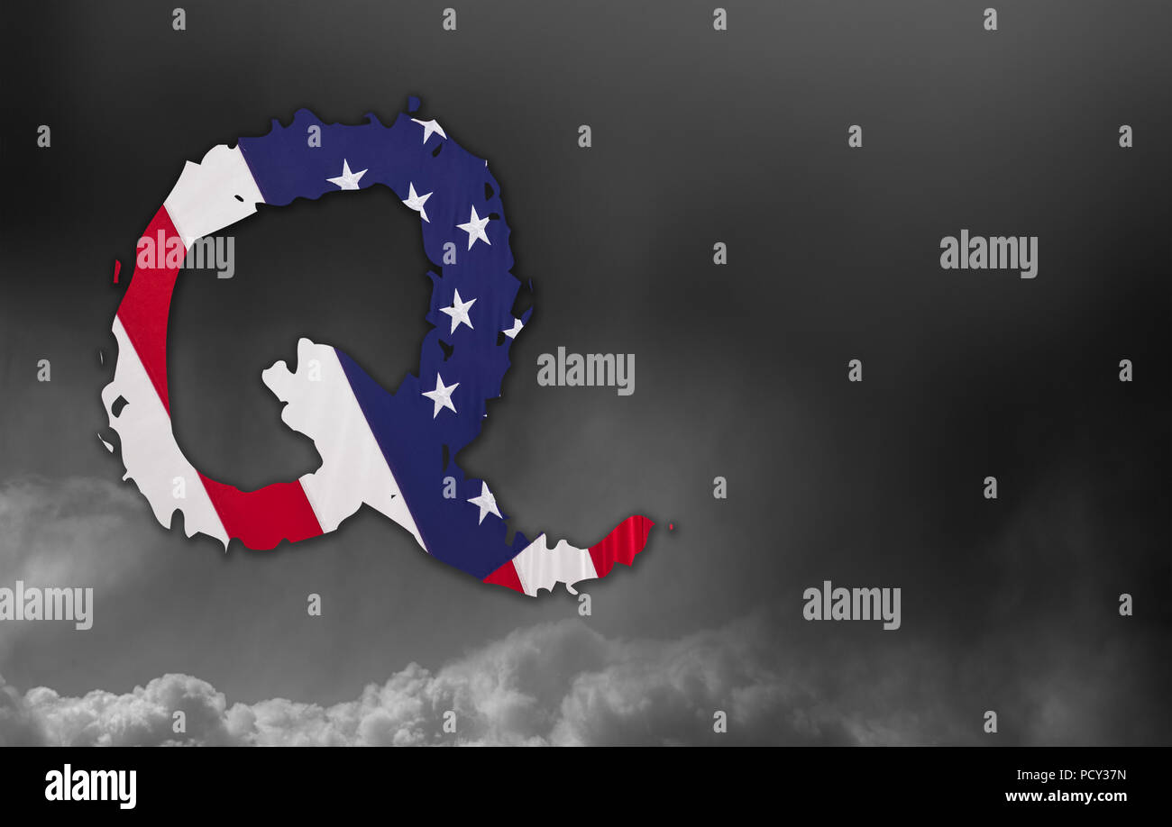 Q Anon deep state conspiracy concept Stock Photo - Alamy