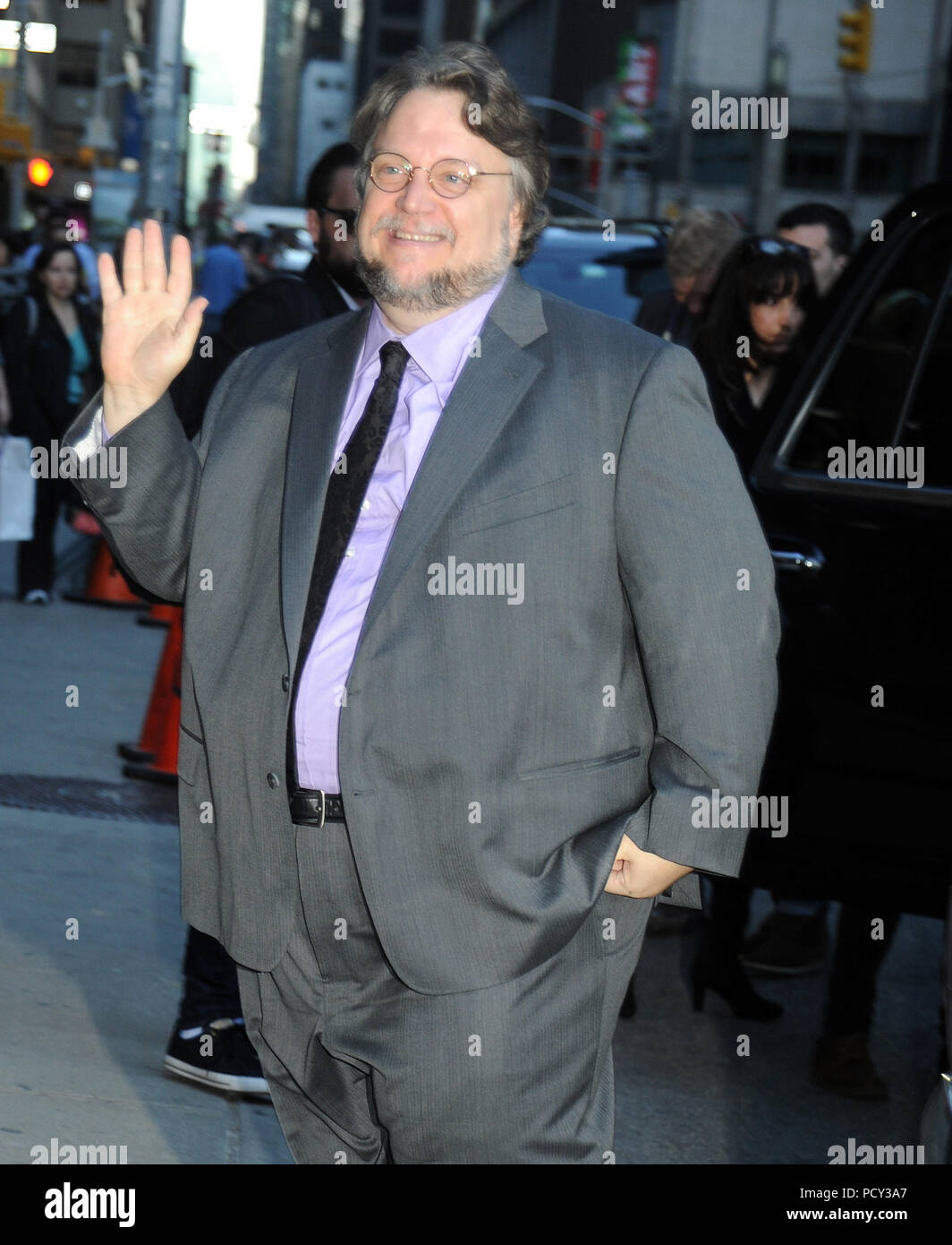 NEW YORK, NY - OCTOBER 16: Guillermo Del Toro arrives to 'The Late Show ...