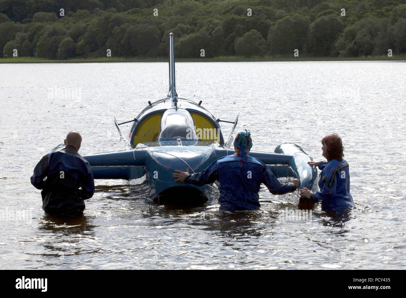 The restored Bluebird K7, which crashed killing Donald Campbell in 1967 ...