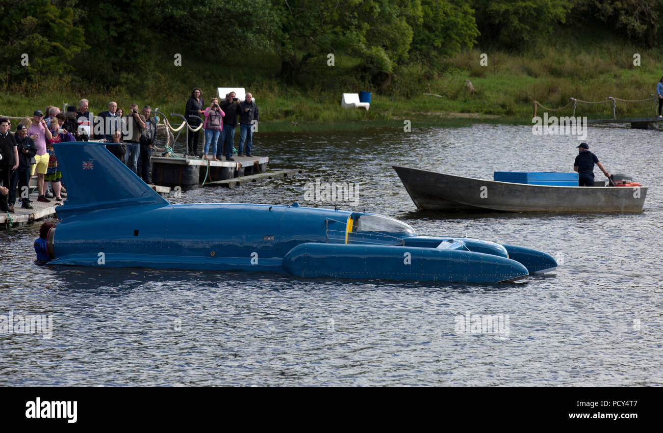 The restored Bluebird K7, which crashed killing Donald Campbell in 1967 ...