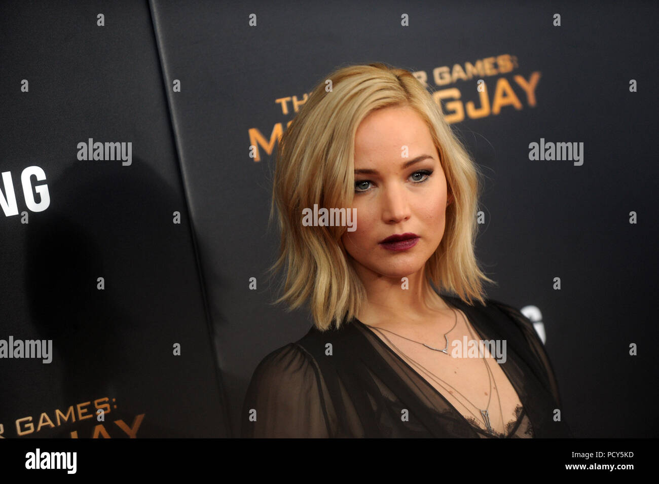 NEW YORK, NY - NOVEMBER 18: Jennifer Lawrence attends the 'The Hunger ...