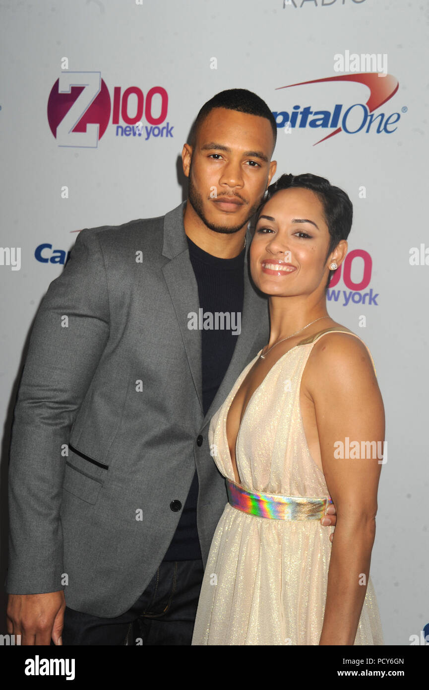 NEW YORK, NY - DECEMBER 11: Trai Byers, Grace Gealey attends Z100's ...