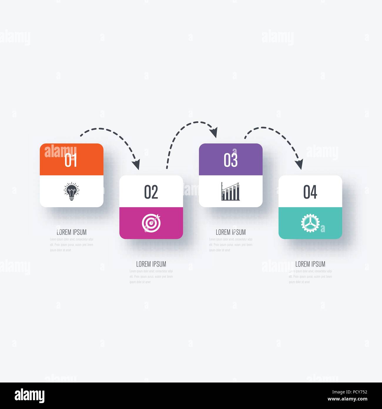 Vector illustration infographics four options Stock Vector Image & Art ...