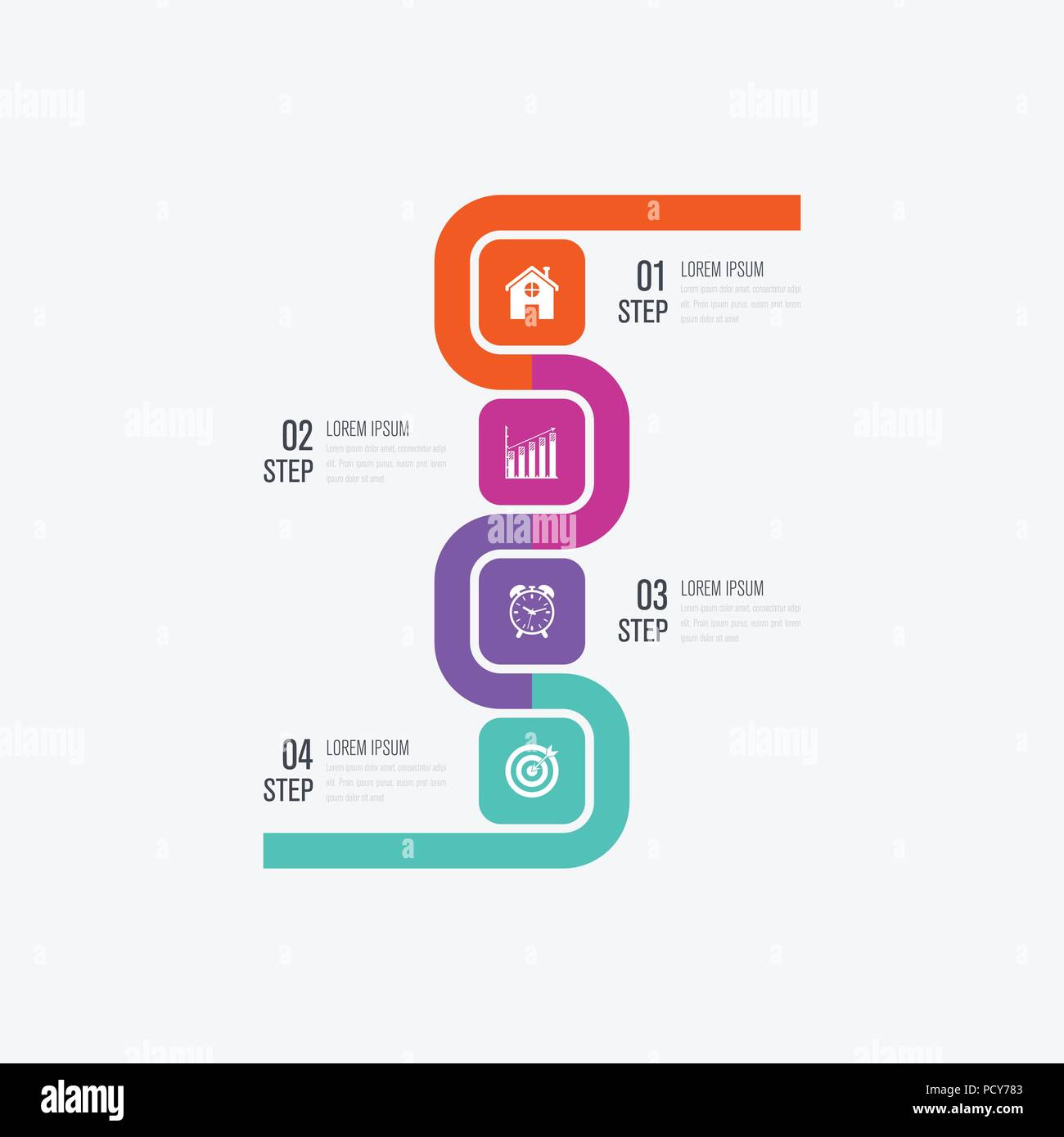 Vector illustration infographics four options Stock Vector Image & Art ...