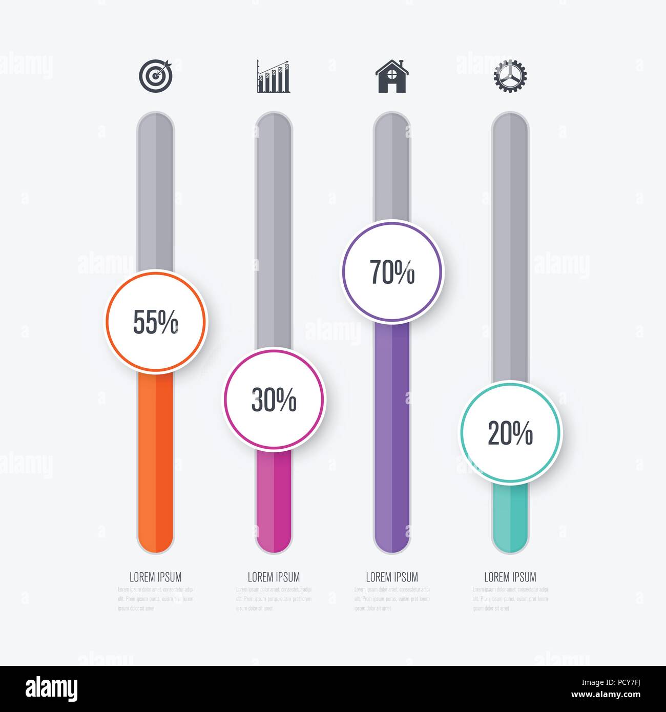 Vector illustration infographics four options Stock Vector Image & Art ...
