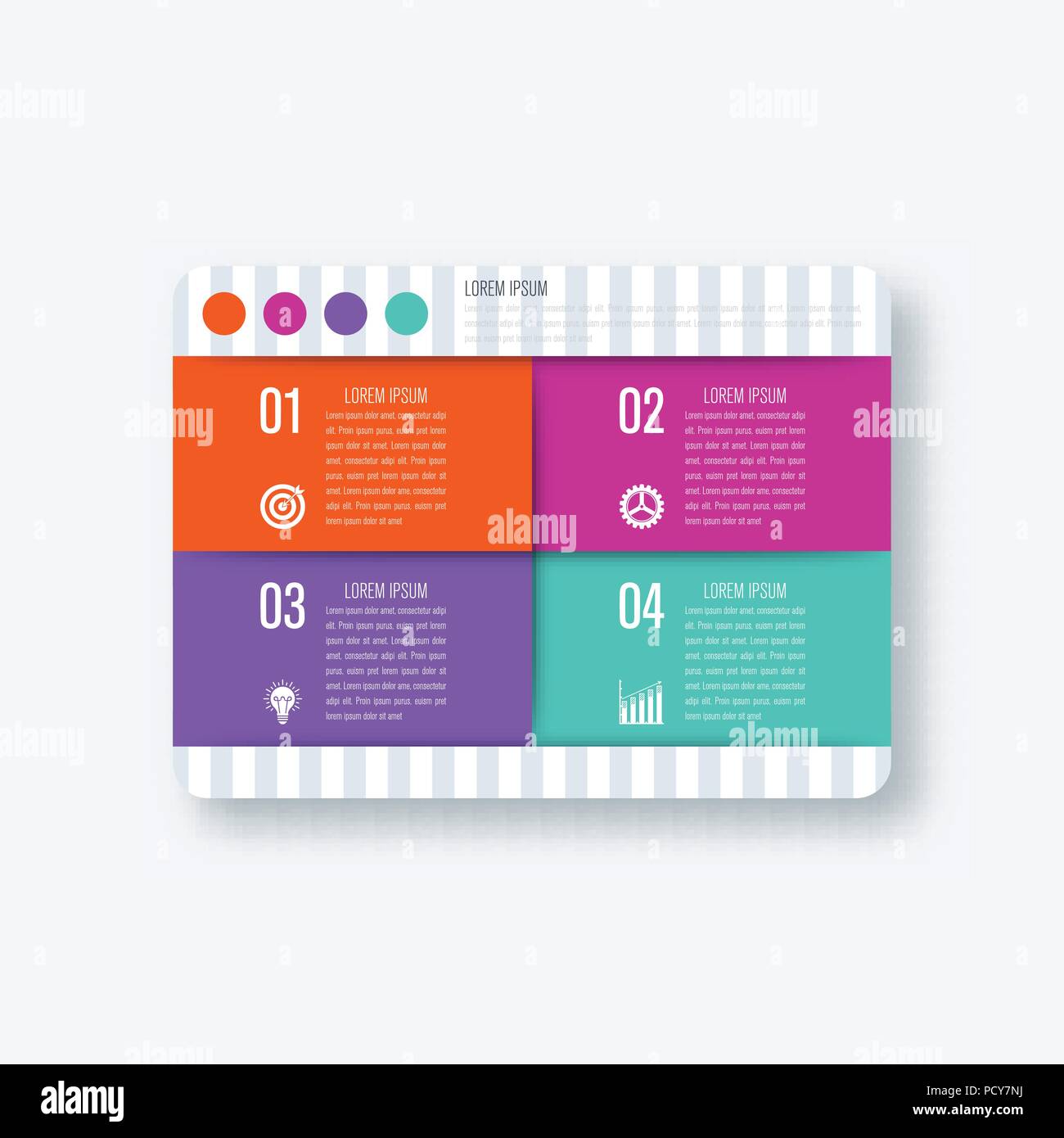 Vector illustration infographics four options Stock Vector Image & Art ...