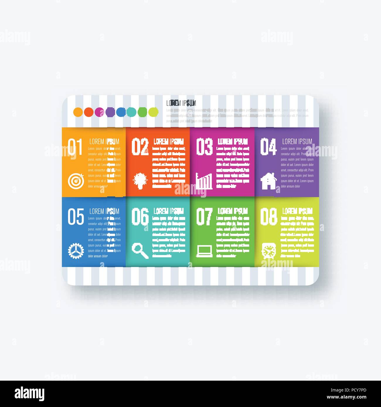 Vector illustration infographics 8 options Stock Vector Image & Art - Alamy