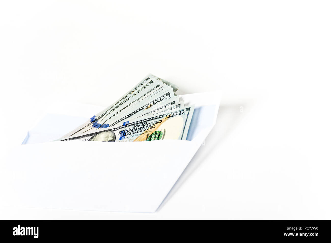 Money, diagonal shot of american one hundred dollar bills or banknotes ...