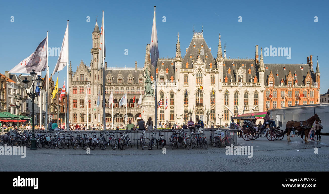 Historic buildings on the Grote Markt square, Sunday 9 April 2017 ...