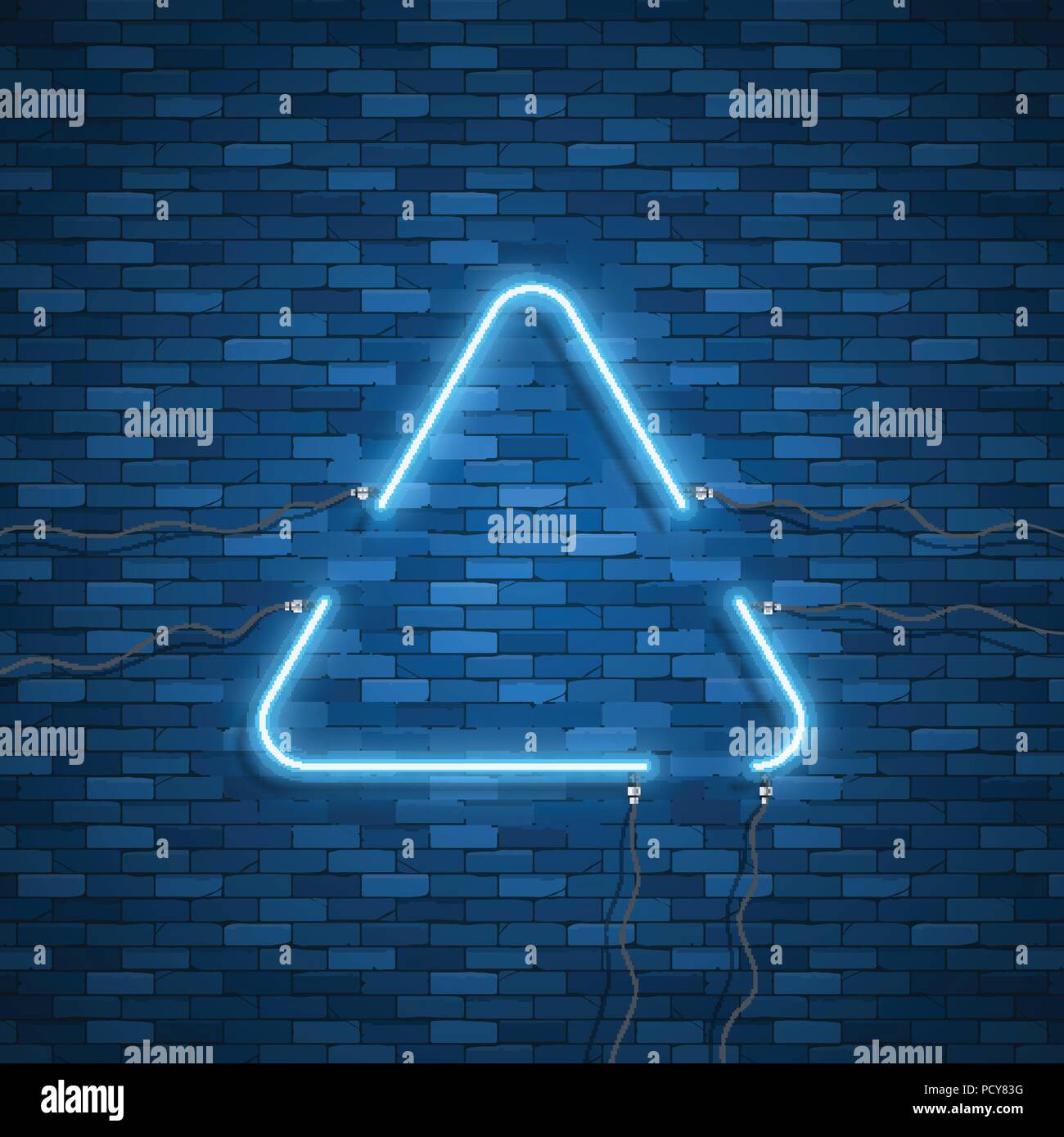 Neon triangle vector hi-res stock photography and images - Alamy