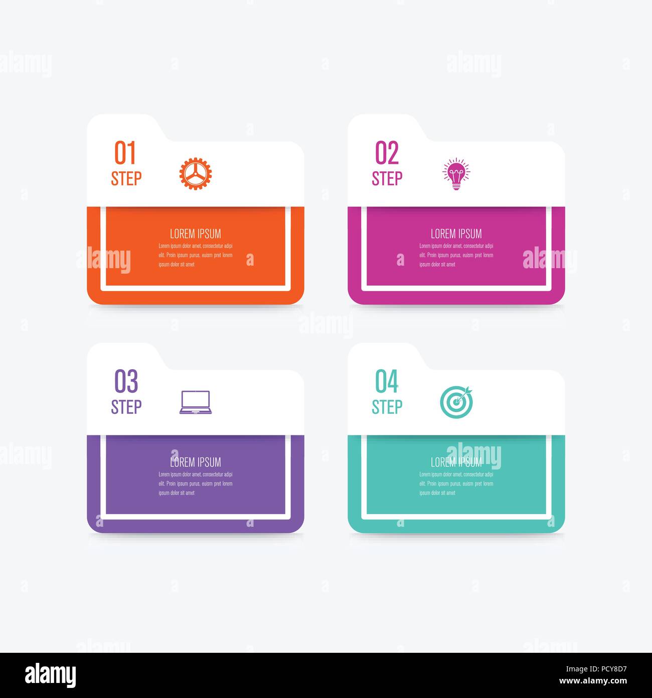 Vector illustration infographics four options Stock Vector Image & Art ...
