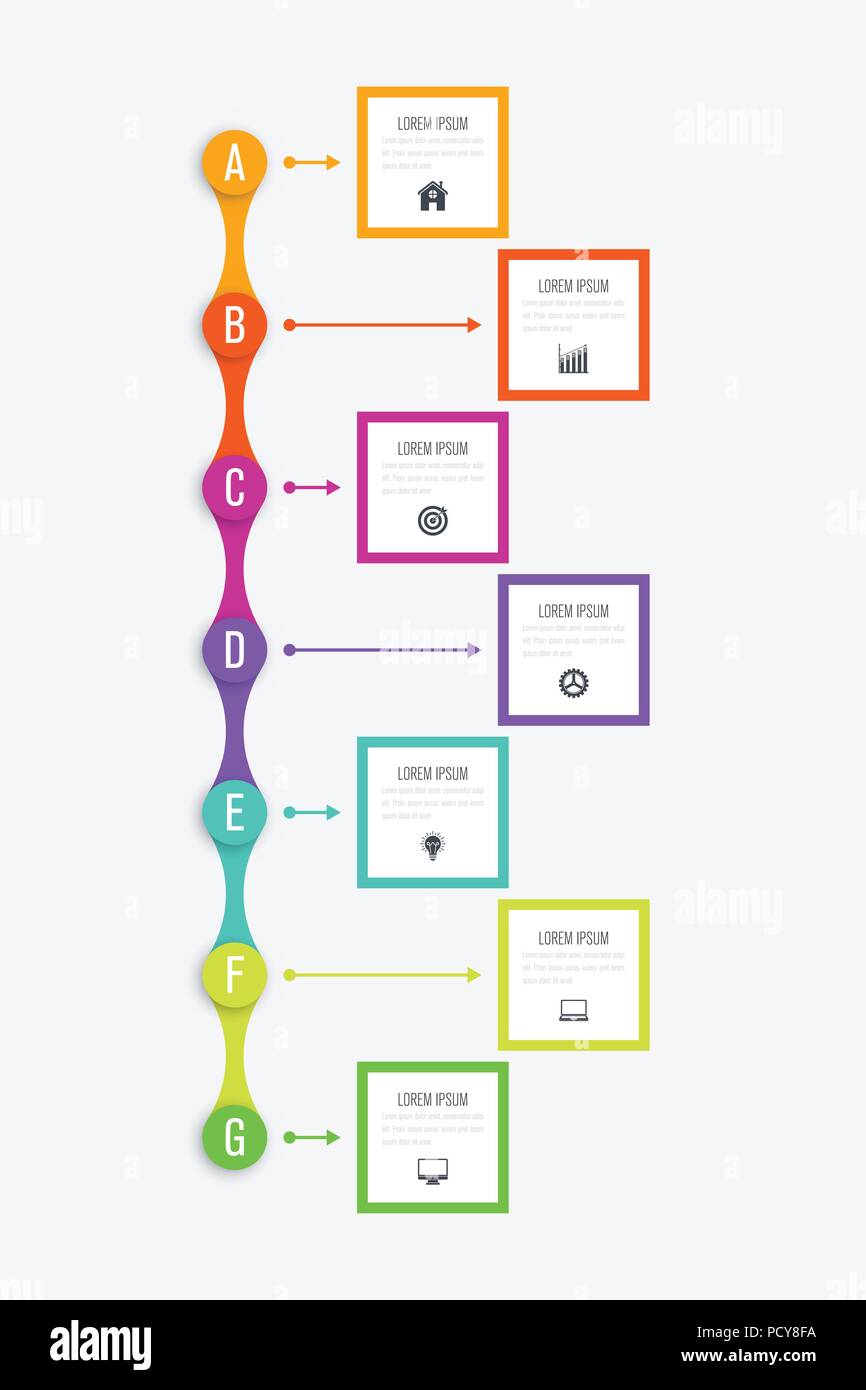 Vector illustration infographics 7 options Stock Vector Image & Art - Alamy
