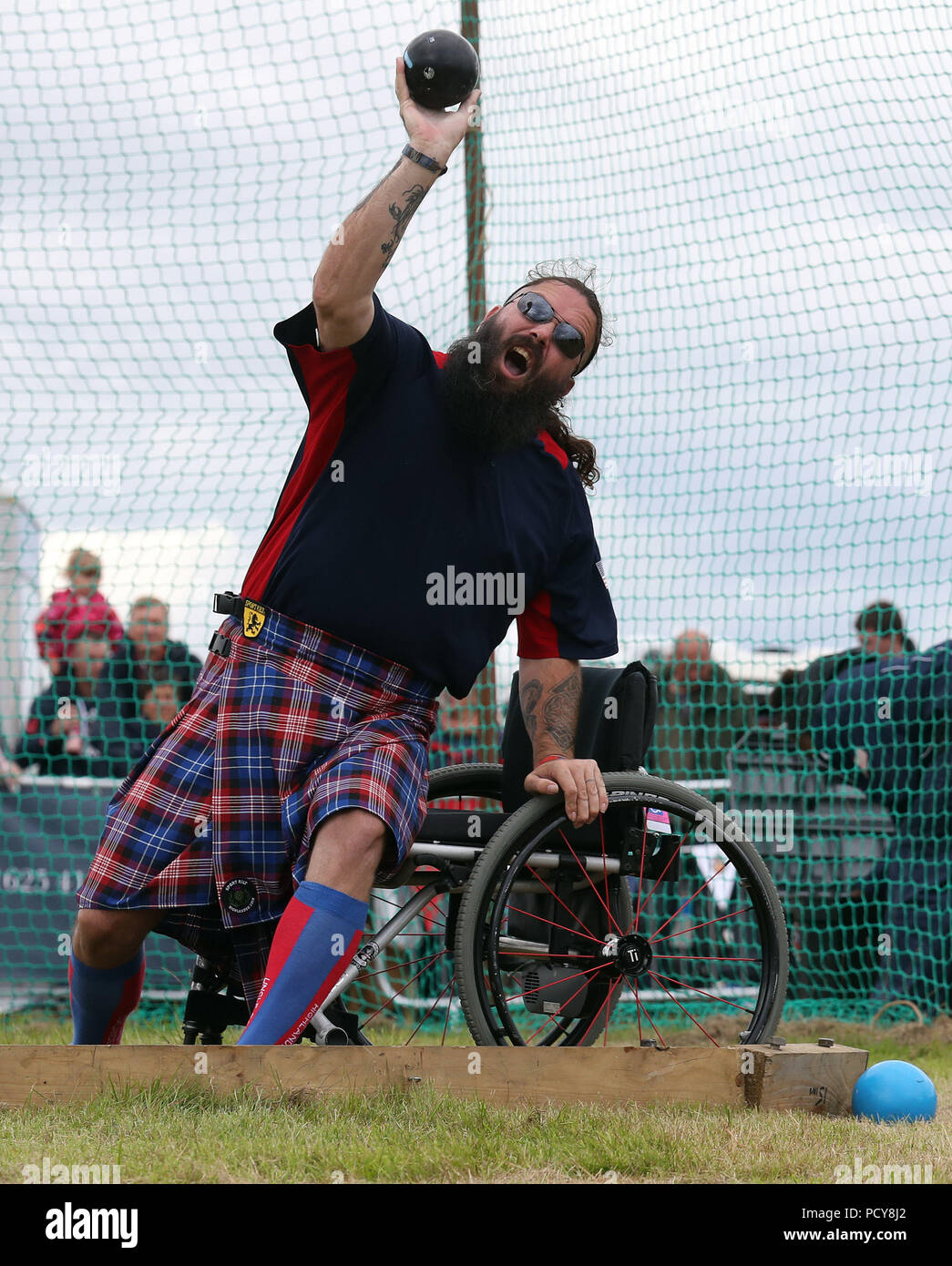Alex Armor of the Uncle Sam's Highlanders team takes part in the Mey ...