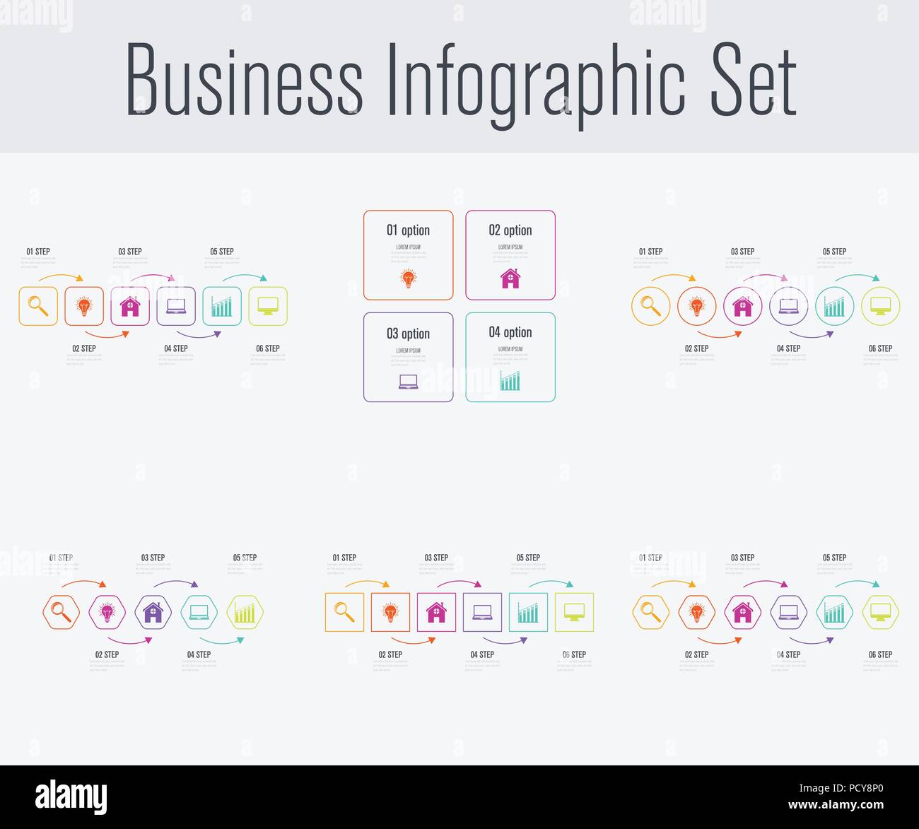 Set with infographics Stock Vector Image & Art - Alamy