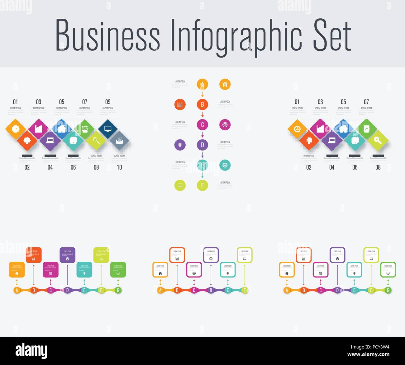 Set with infographics Stock Vector Image & Art - Alamy
