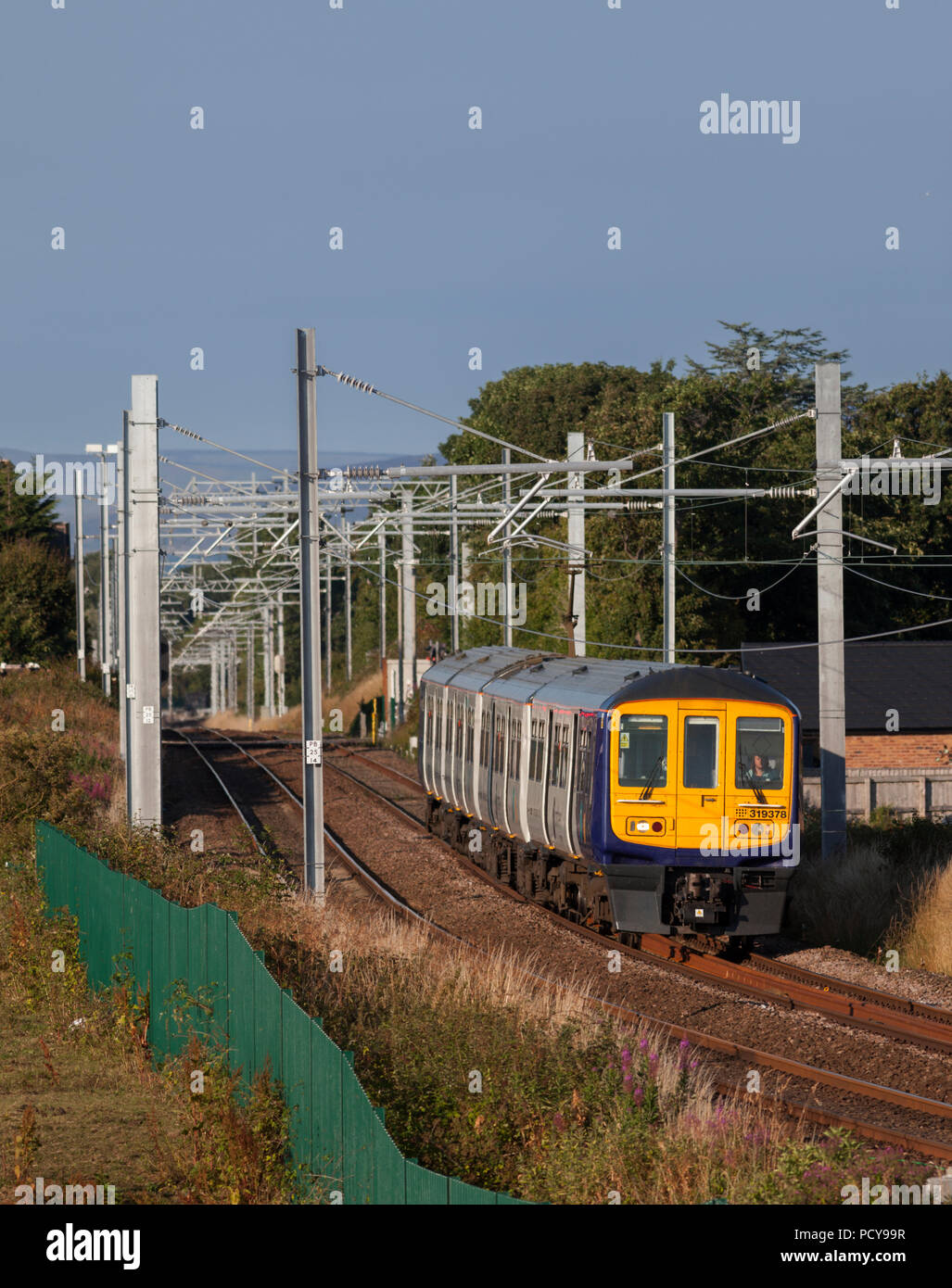 An Arriva Northern Rail class 319 electric train at Carleton near ...