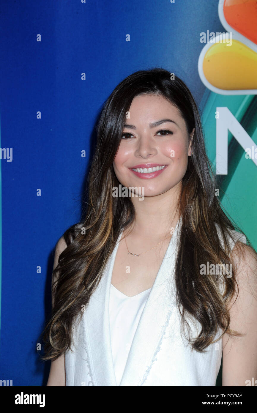 NEW YORK, NY - MAY 11: Miranda Cosgrove attends the 2015 NBC Upfront ...