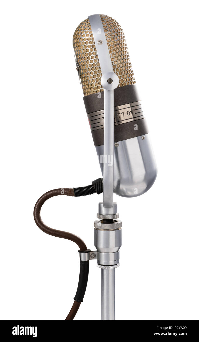RCA 77 vintage microphone Stock Photo - Alamy