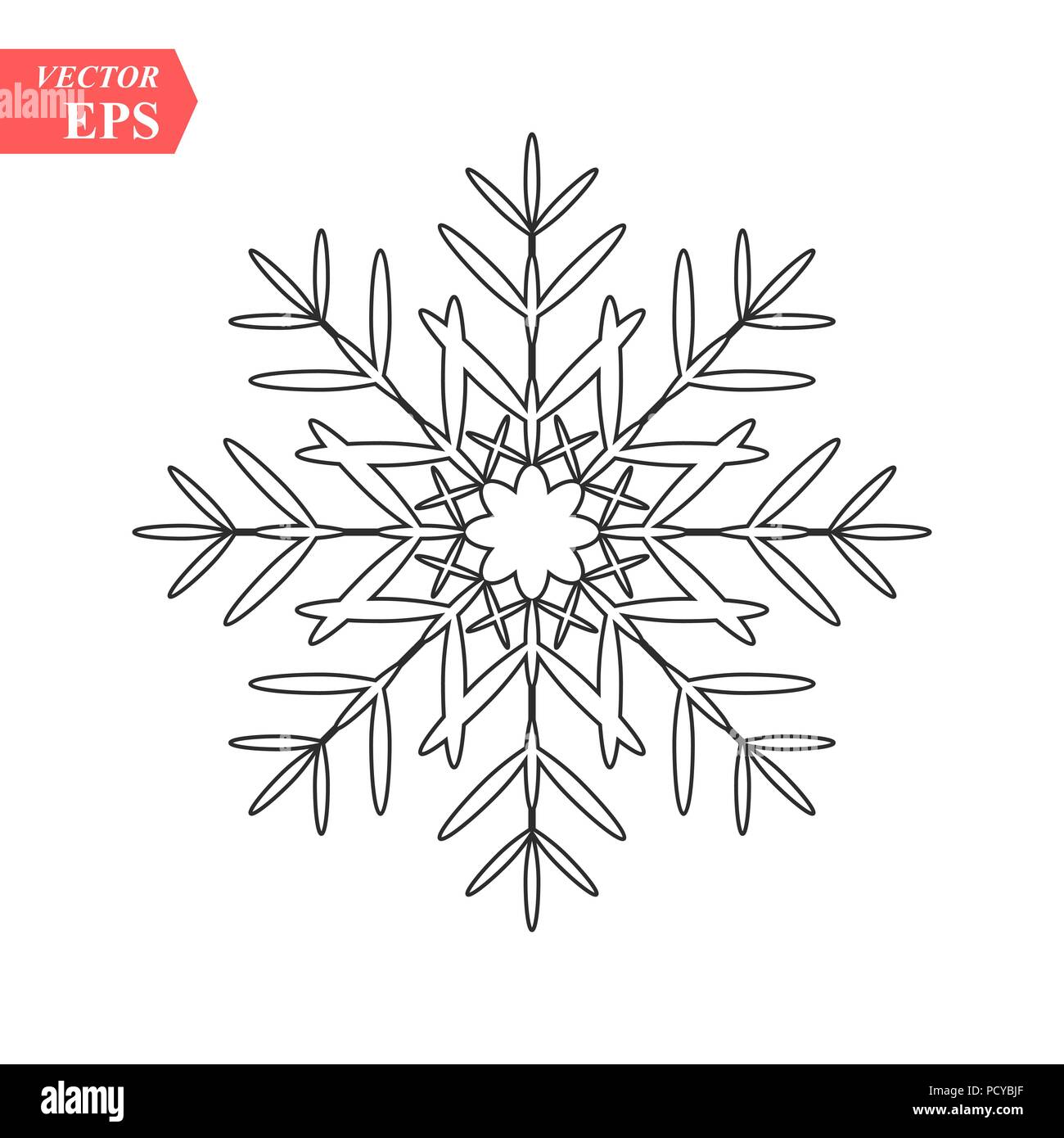 snowflake icon, vector snowflake sign, isolated snowflake symbol eps10 Stock Vector Image & Art ...