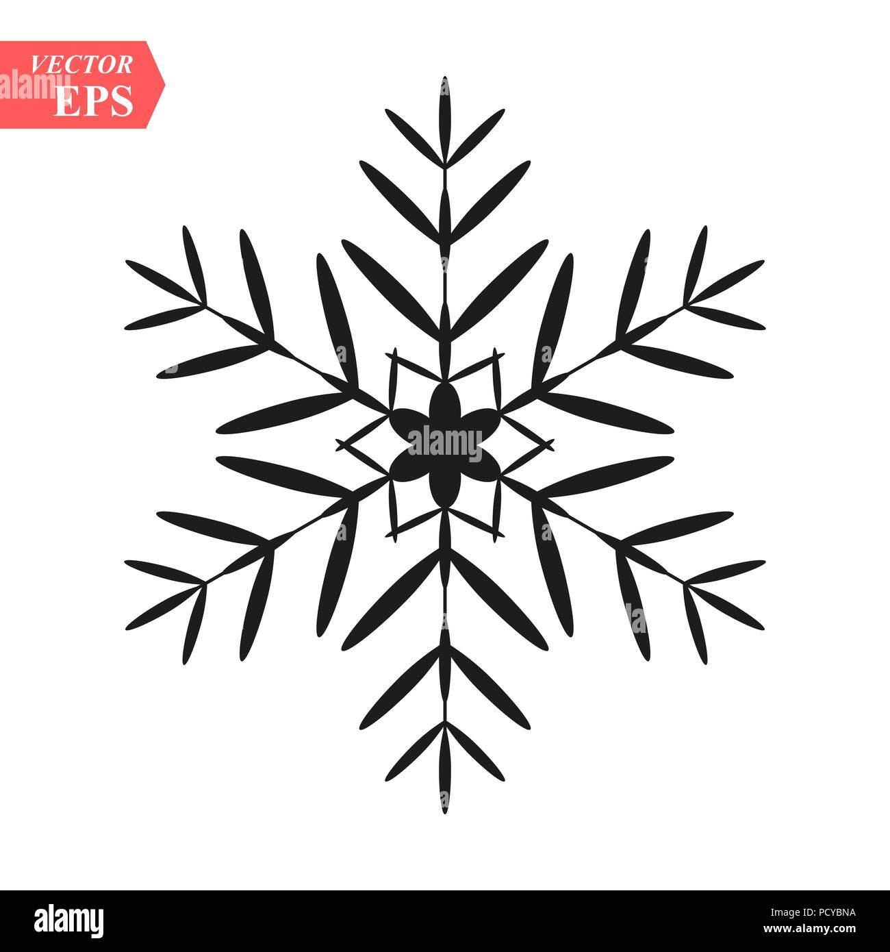 snowflake icon, vector snowflake sign, isolated snowflake symbol eps10 ...