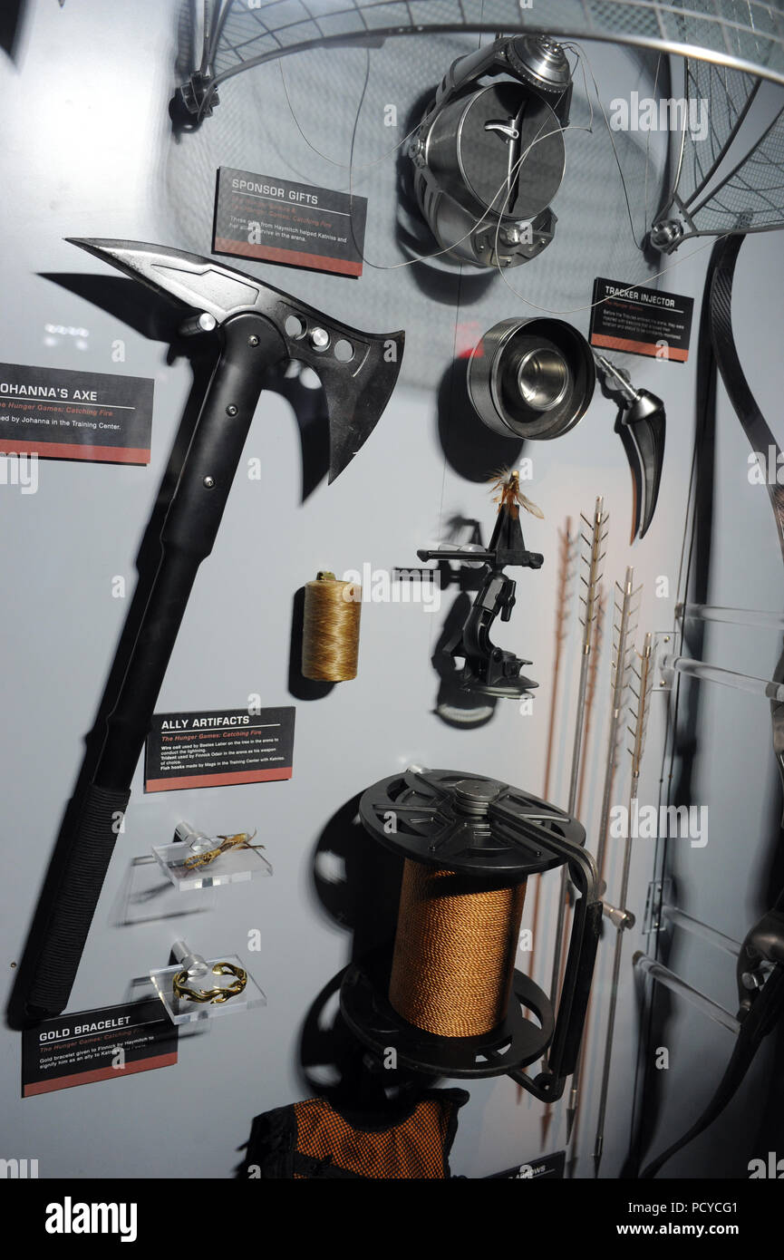 NEW YORK, NY - JULY 01: The Hunger Games' exhibition opens in New York ...